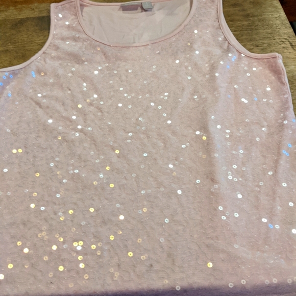 Chico's | Tops | Chicos Sequined Sleeveless Blouse | Poshmark